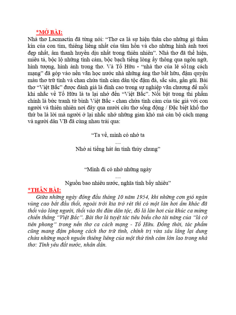 ND On Thi Viet Bac | PDF