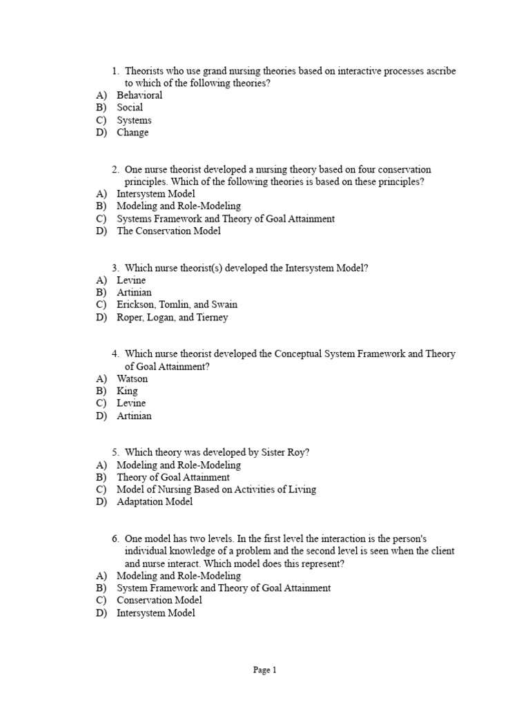 Chapter 8 Grand Nursing Theories Based On Interactive Process | PDF ...