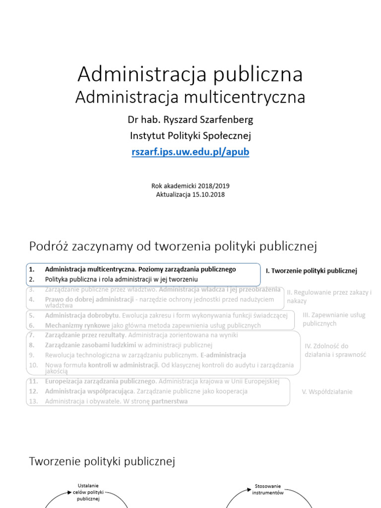 Administracja Publiczna | PDF