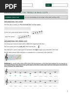Bass Clef Staff and Notes | PDF