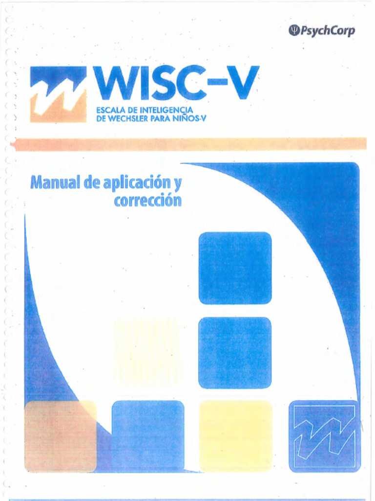 WISC V Manual de Aplicación | PDF