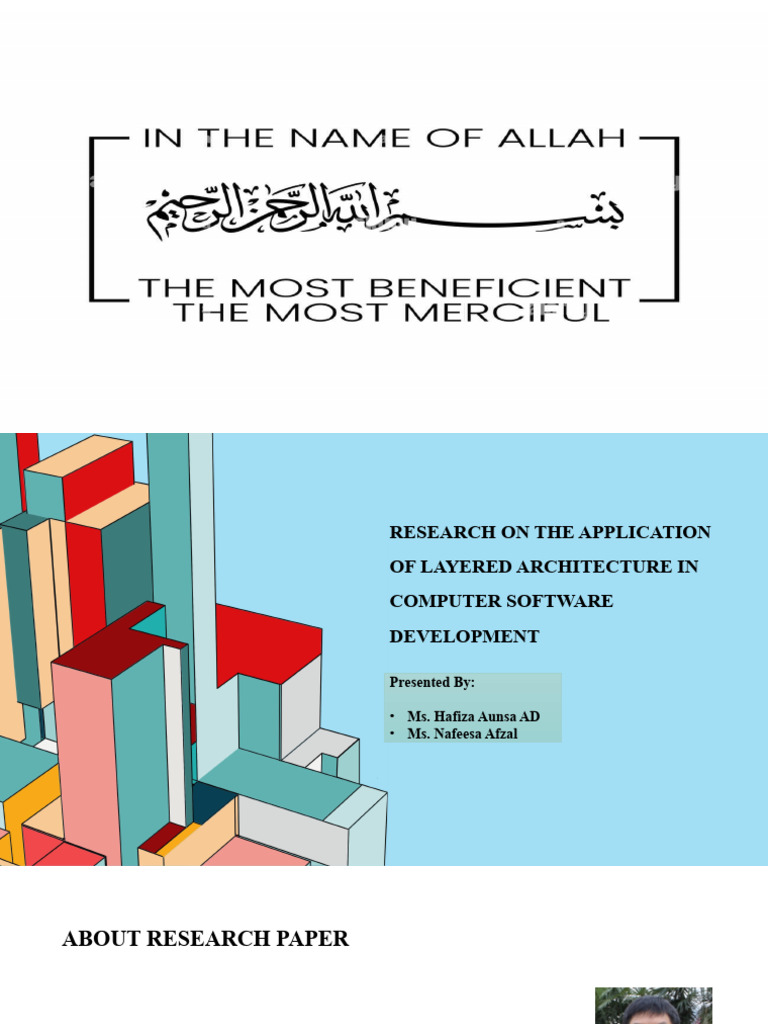 Software Architecture Research Presentation | PDF | Model–View–Controller | Databases