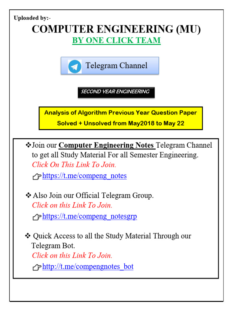 AOA Previous Year Question | PDF | Time Complexity | Mathematics