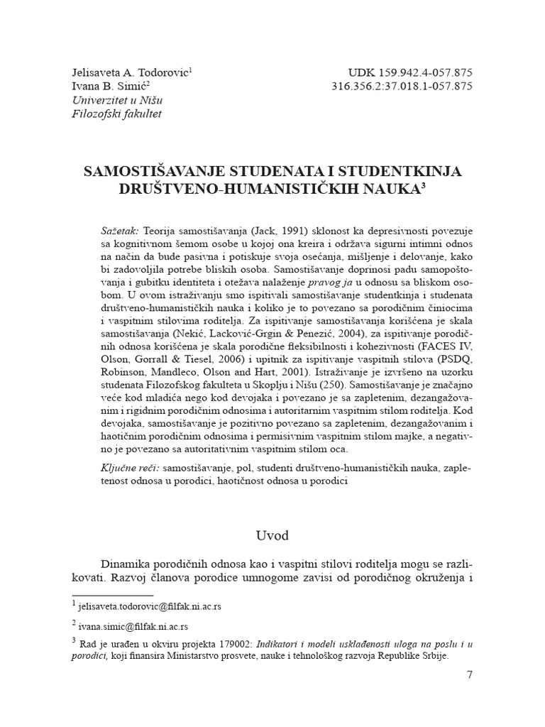Jelisaveta Todorovic Ivana Simic | PDF