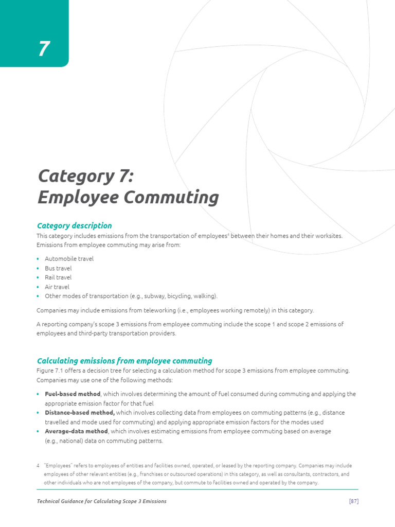 Employee Commuting - Scope 3 | PDF | Commuting | Transport