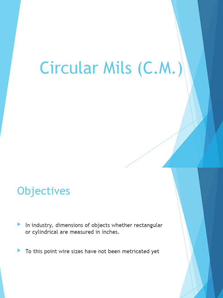 Circular Mills | PDF | Electricity | Electrical Engineering