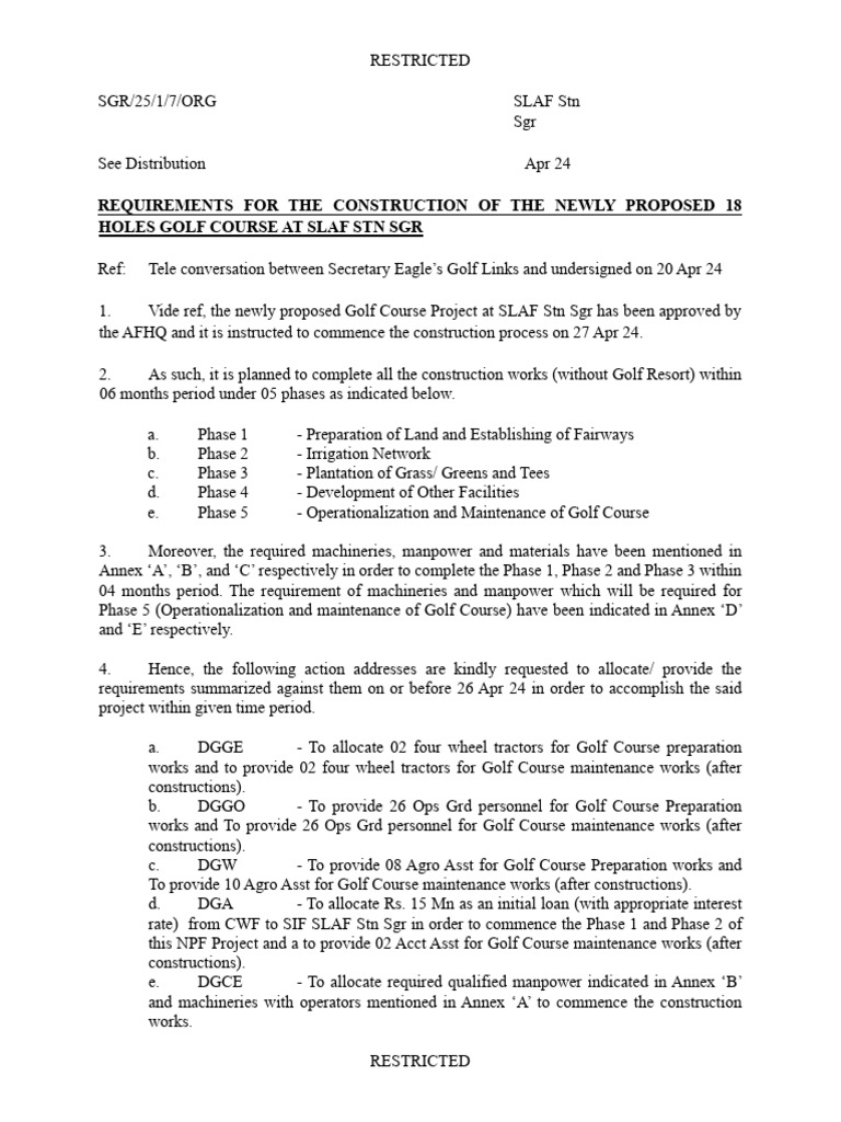 Golf Letter | PDF | Golf Course | Fertilizer