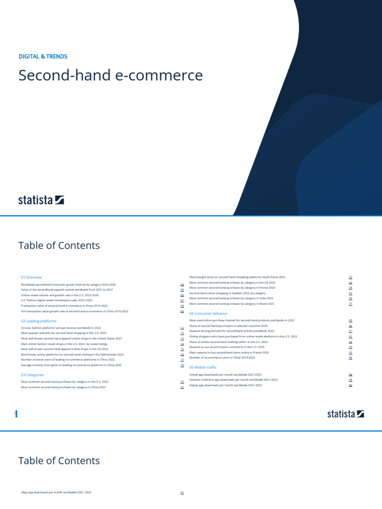 Second-Hand E-Commerce Trends 2022-2026 | PDF | E Commerce | Online ...