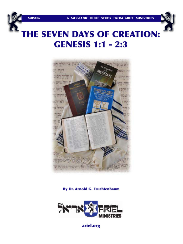 Mbs186m the Seven Days of Creation Genesis 1.1 | PDF | Genesis Creation ...