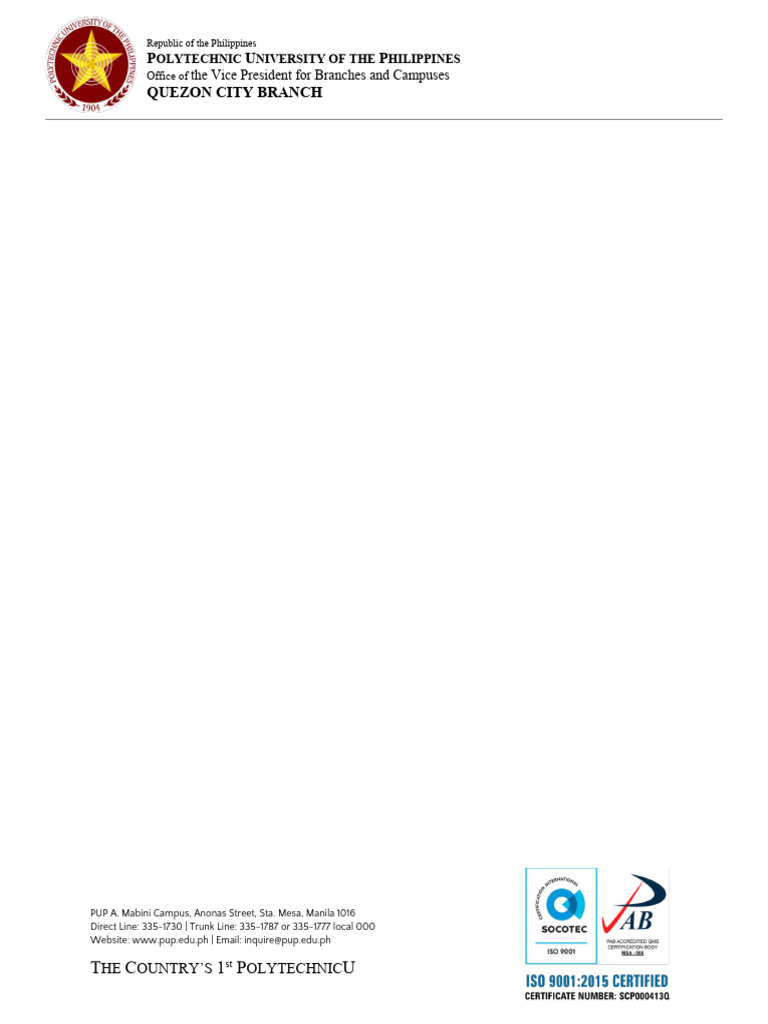 Pup Letter Head | PDF | Social Science