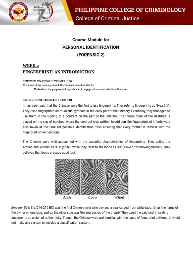 Forensic 2 Lesson 2 9 | PDF | Fingerprint | Hand