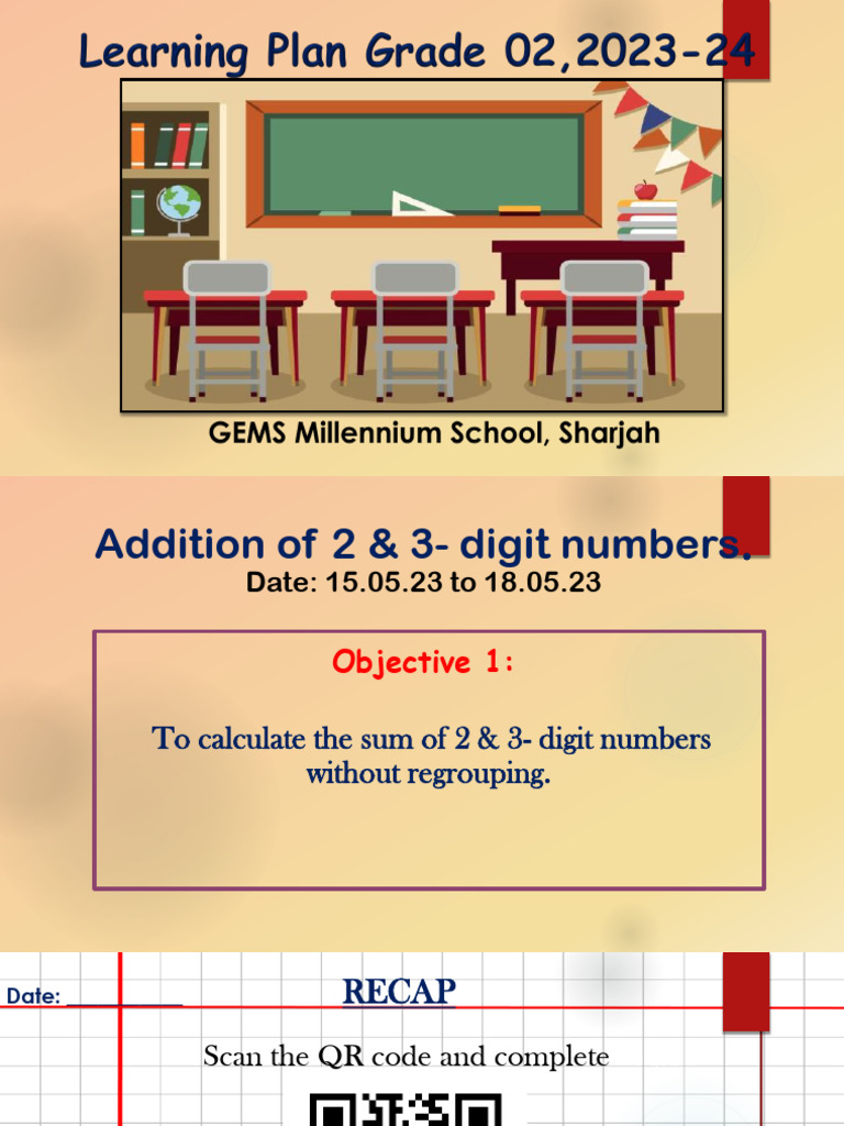 Addition - Objective - 1 - 15th - 18th May 2023 | PDF | Teaching ...