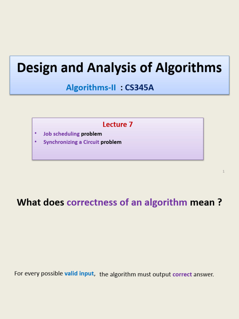 Lecture 7 | PDF | Algorithms | Applied Mathematics