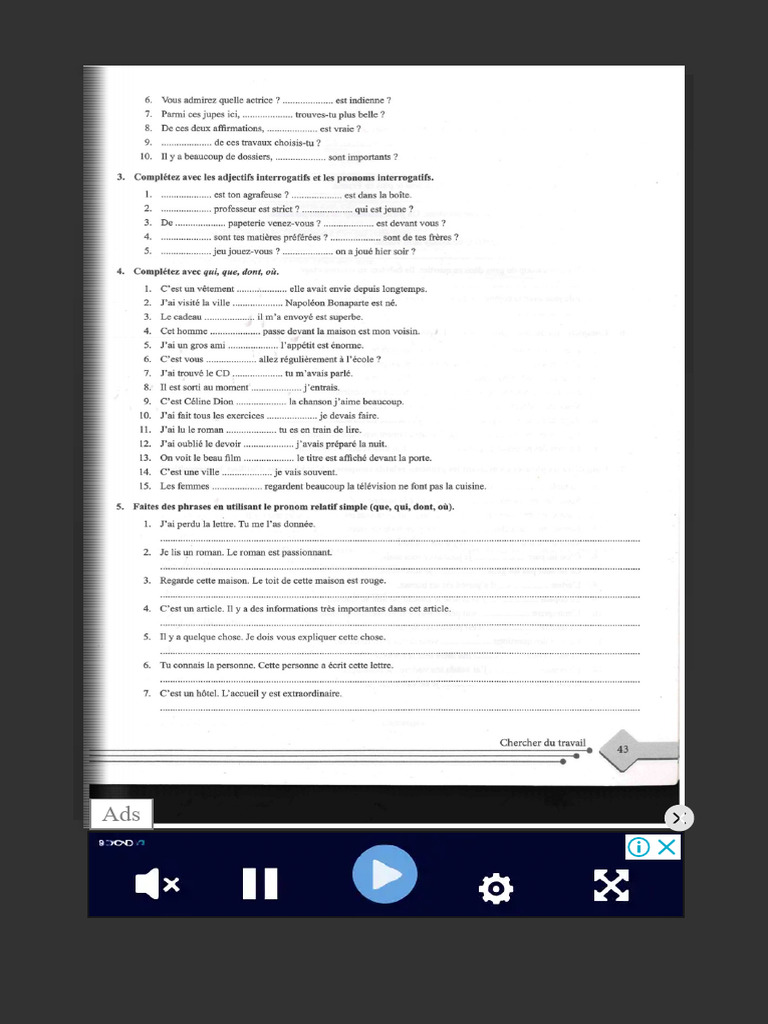 French Setrite Class X | PDF