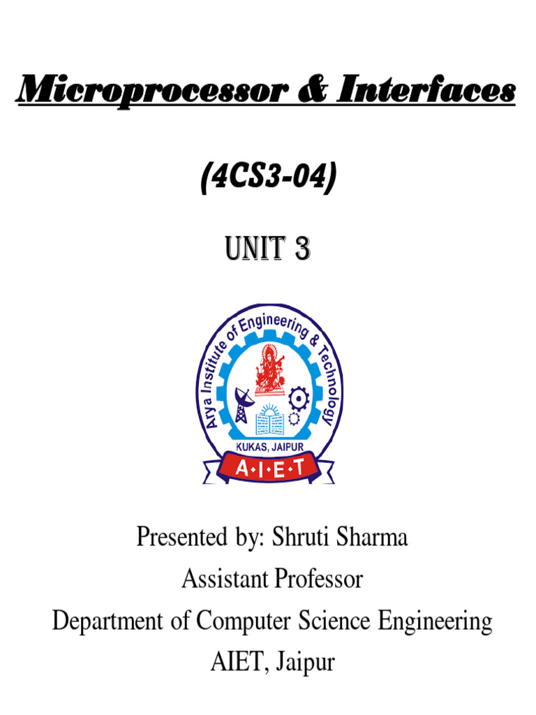 4CS3 MPI Unit 3 | PDF | Computer Architecture | Computer Science