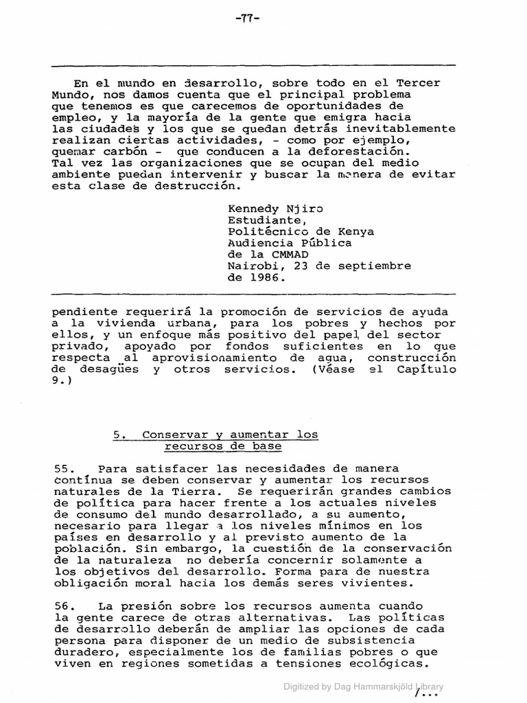 CMMAD Informe Comision Brundtland Sobre Medio Ambiente Desarrollo 3 ...