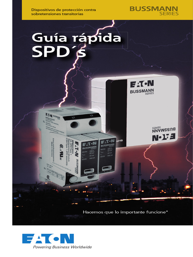 Eaton Bus Mex 11200 SPD Guide Products | PDF | Fusible (Eléctrico) | Diodo emisor de luz