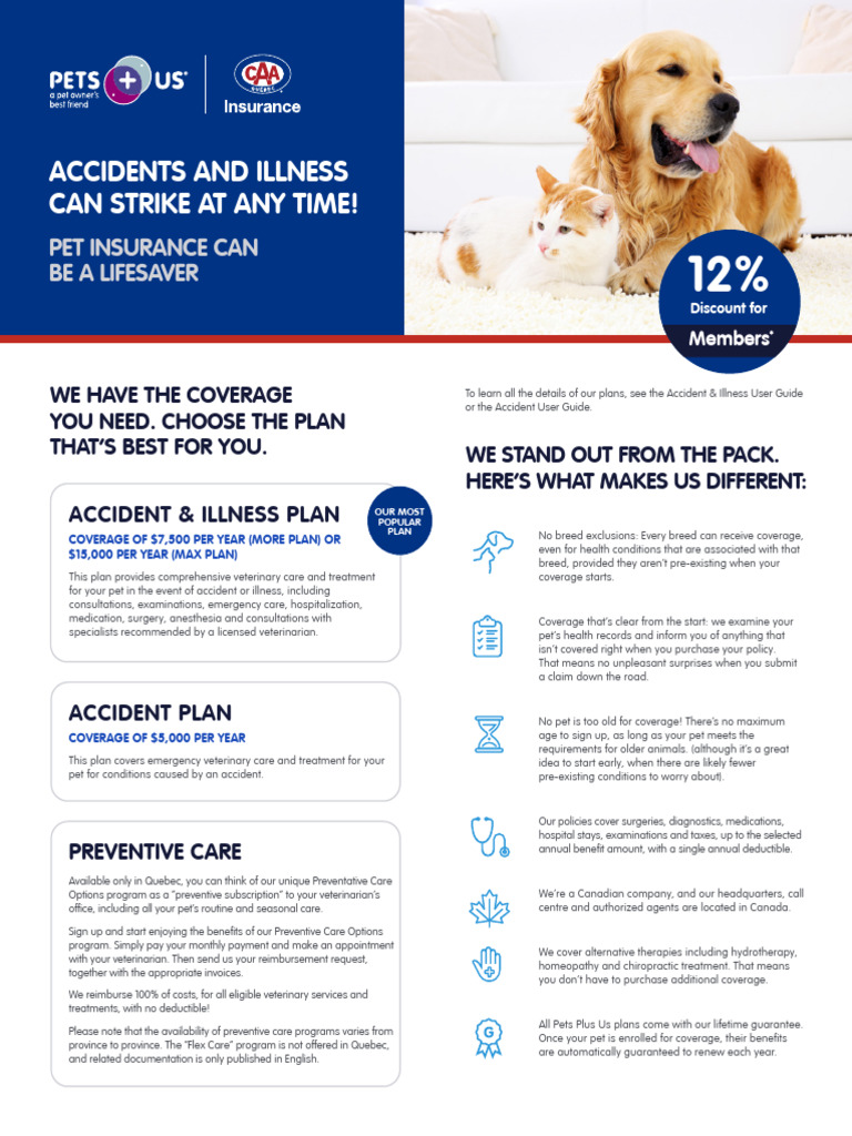 Brochure Pets Plus En | PDF | Social Programs | Medicine