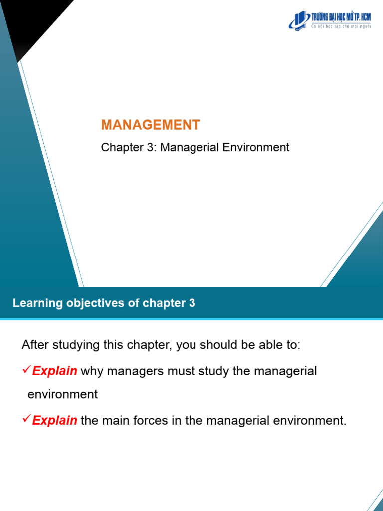 C3. Managerial Environment 2 | PDF | Resource | Natural Environment