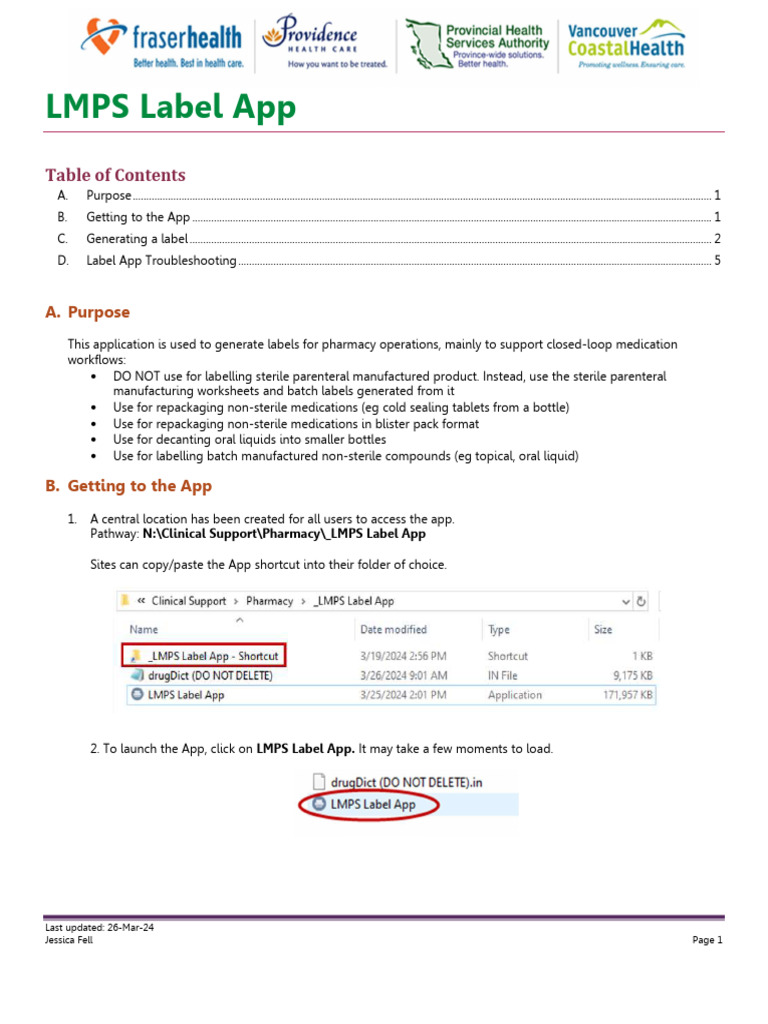 LMPS Label App | PDF | Printer (Computing) | Mobile App