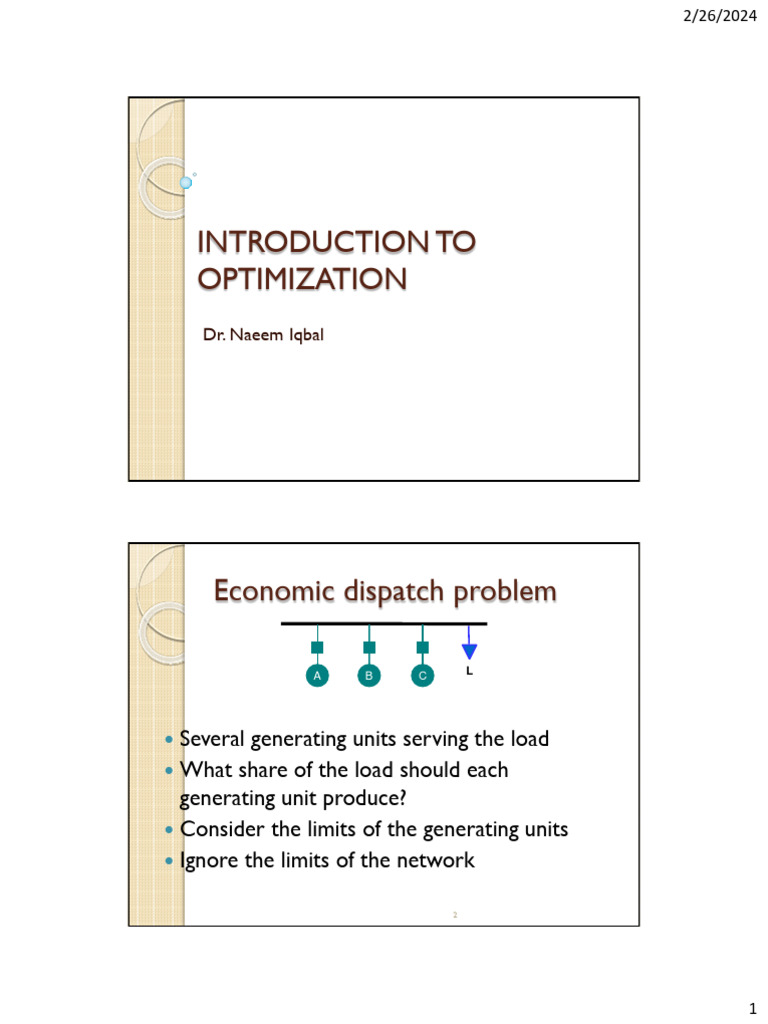 03a Optimization | PDF | Mathematical Optimization | Mathematical Analysis
