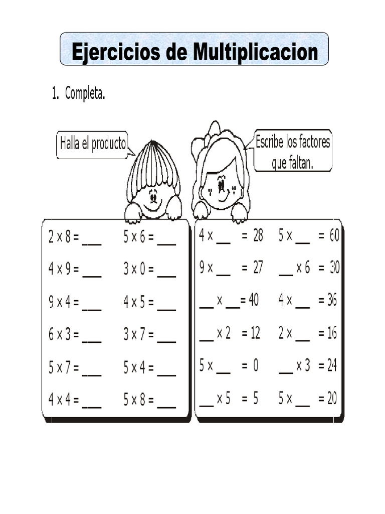 Multiplicacion-para-tercer grado | PDF