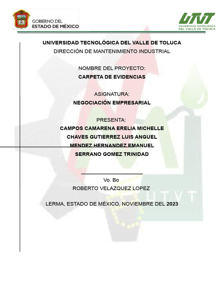 Carpeta de Evidencias | Descargar gratis PDF | Negociación | Toma de ... Carpeta de Evidencias | Descargar gratis PDF | Negociación | Toma de ...