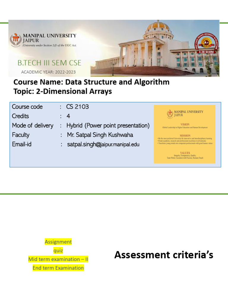 Understanding 2D Arrays in C | PDF | Matrix (Mathematics) | Software ...