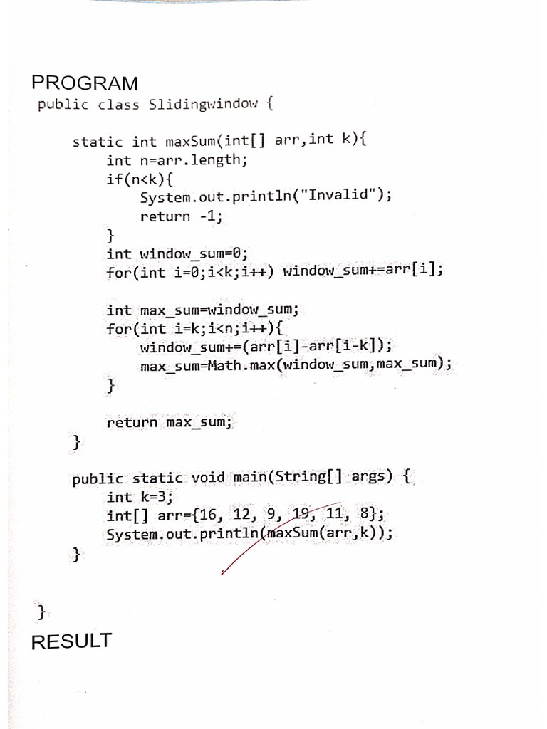 Sliding Window | PDF