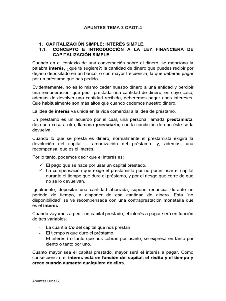 Tema 41 Alumnos | PDF | Interés | Bancos