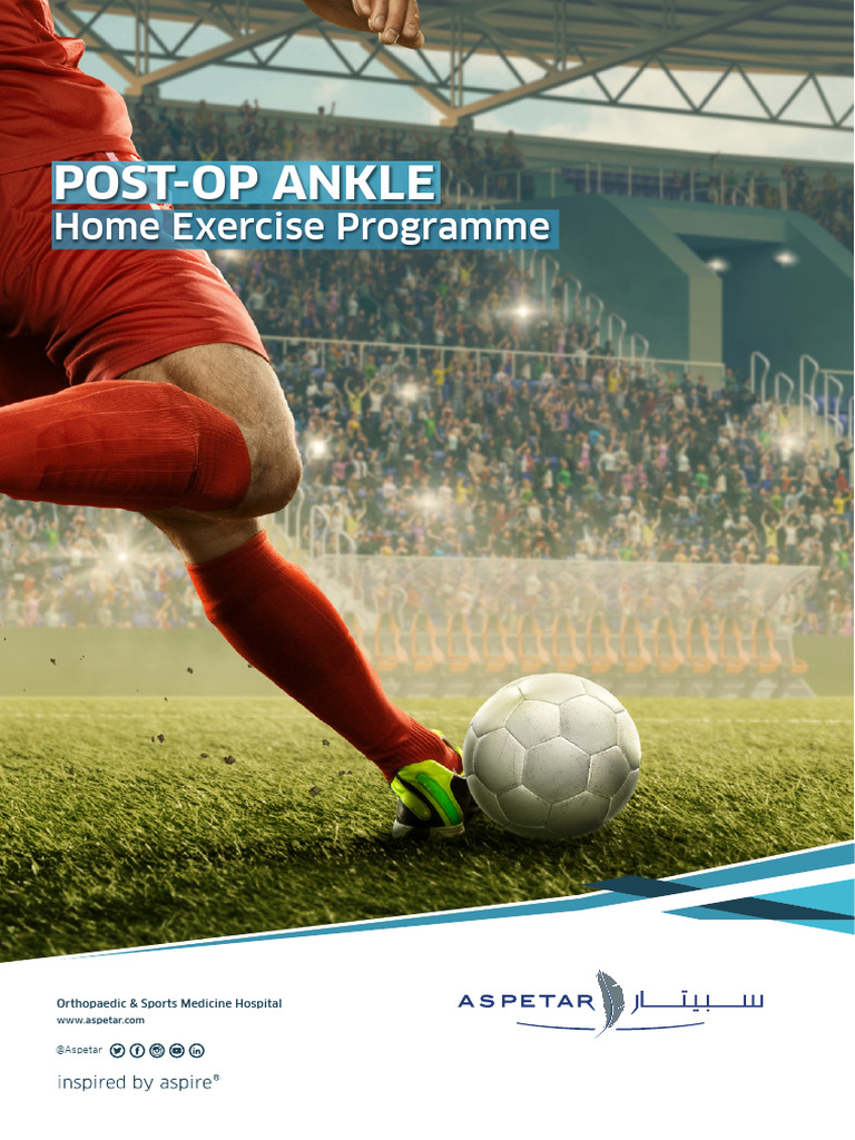 Post-Op Ankle: Home Exercise Programme | PDF | Anatomical Terms Of ...