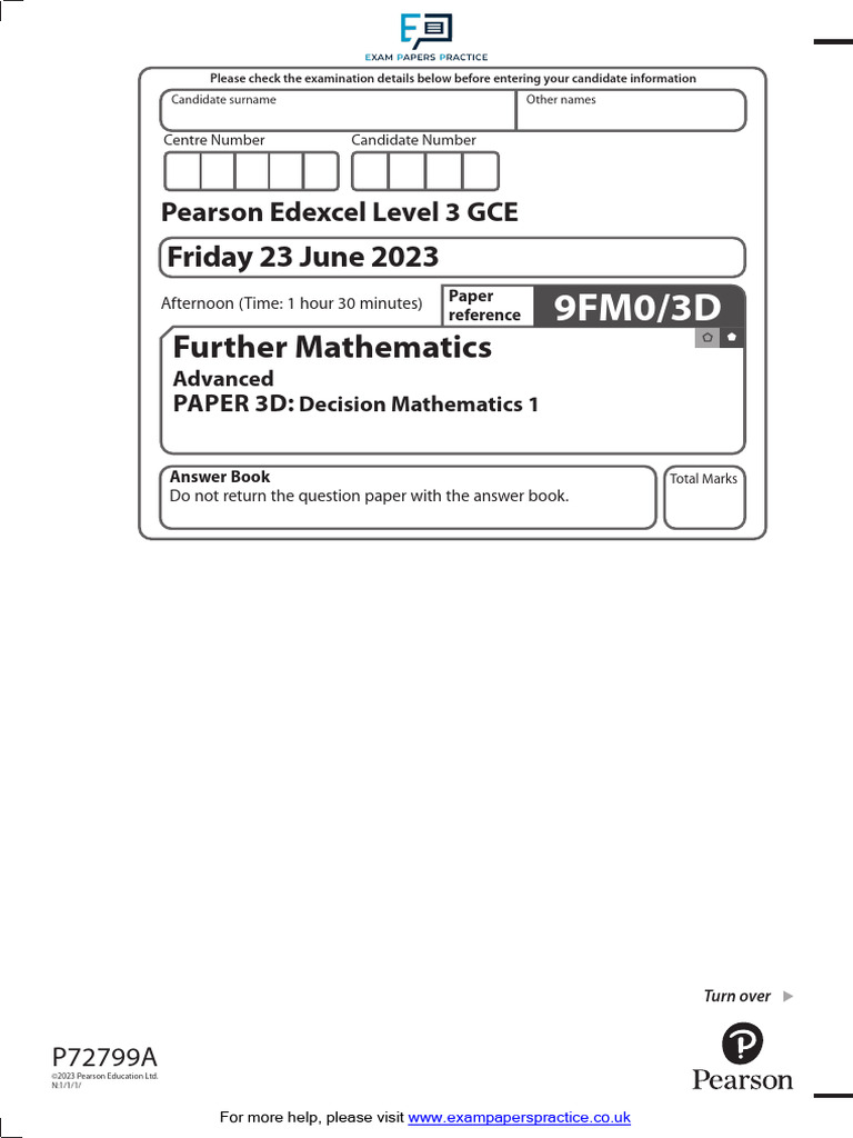 Further Mathematics: Friday 23 June 2023 | PDF | Computational ...