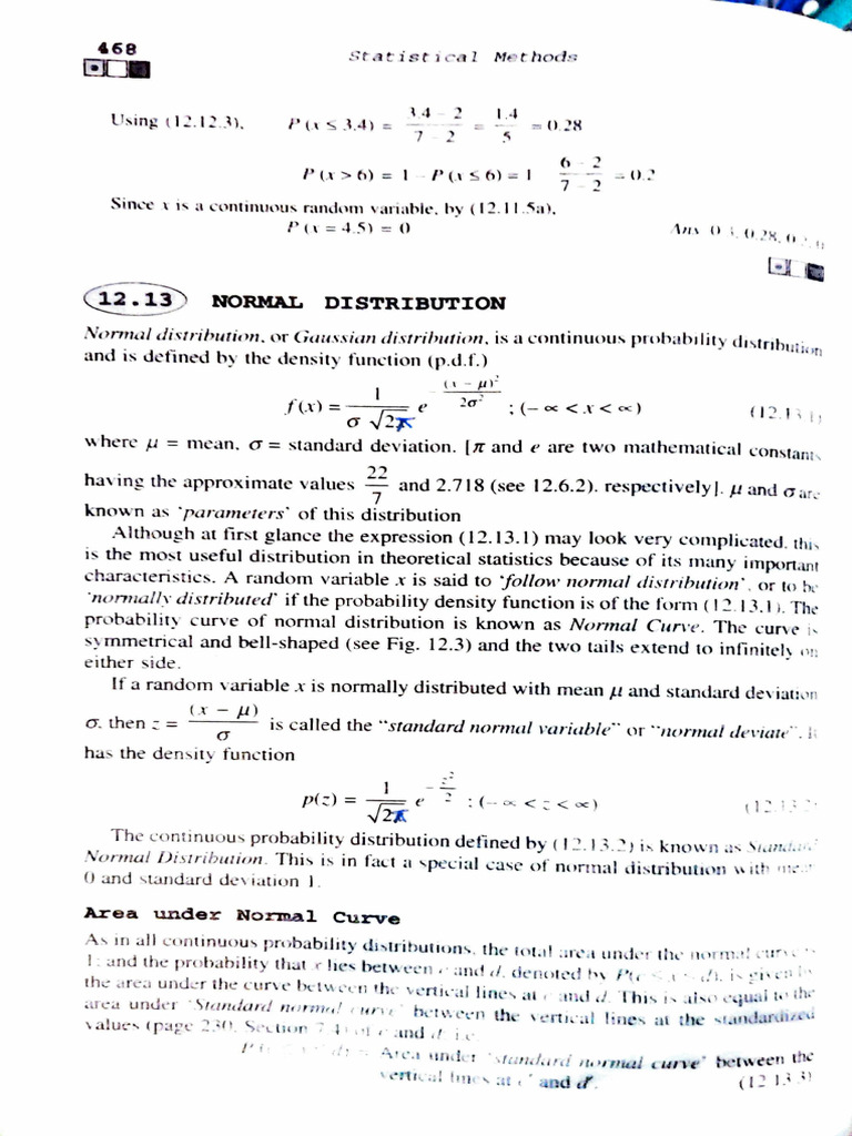 Statistics 1 | PDF | Probability Density Function | Probability Distribution