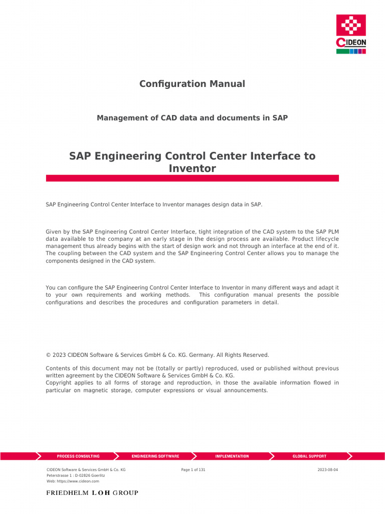 CIDEON ECTR Interface To Inventor Configuration Manual | PDF | Icon (Computing) | Xml