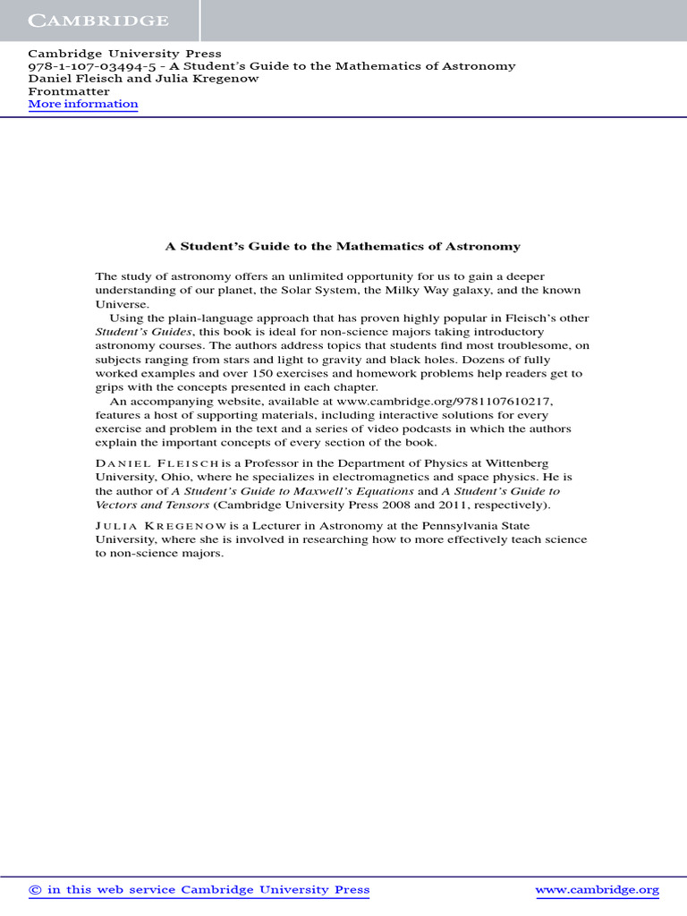 Frontmatter | PDF | Stars | Astronomy