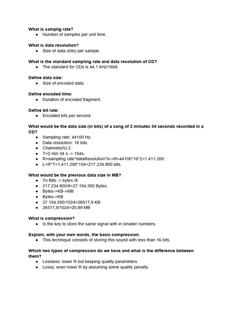 Test - Listening Audio Encoding | PDF