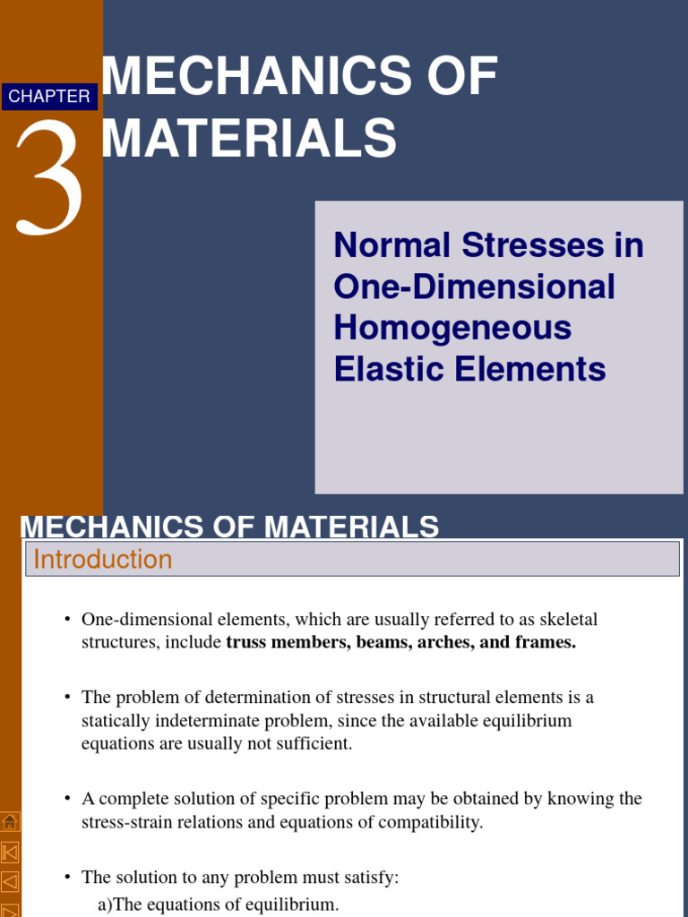 3 Normal Stresses | PDF | Elasticity (Physics) | Young's Modulus