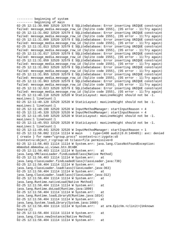 logcat | PDF | Computing | Software