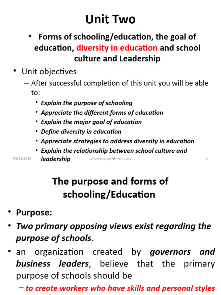 Unit 2 Pdf Leadership Teachers