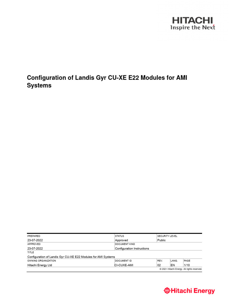 Configuration of CU-XE AMI Module r02 Fs | PDF | Ip Address | Computer ...