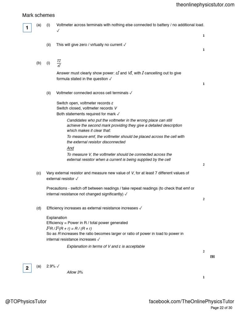 AQA Limitation of Physical Measurements Answers | PDF | Waves | Wavelength