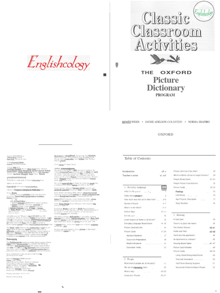 Classic Classroom Activities | PDF