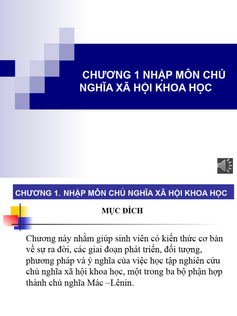 Slide CNXH - Chuong 1 | PDF