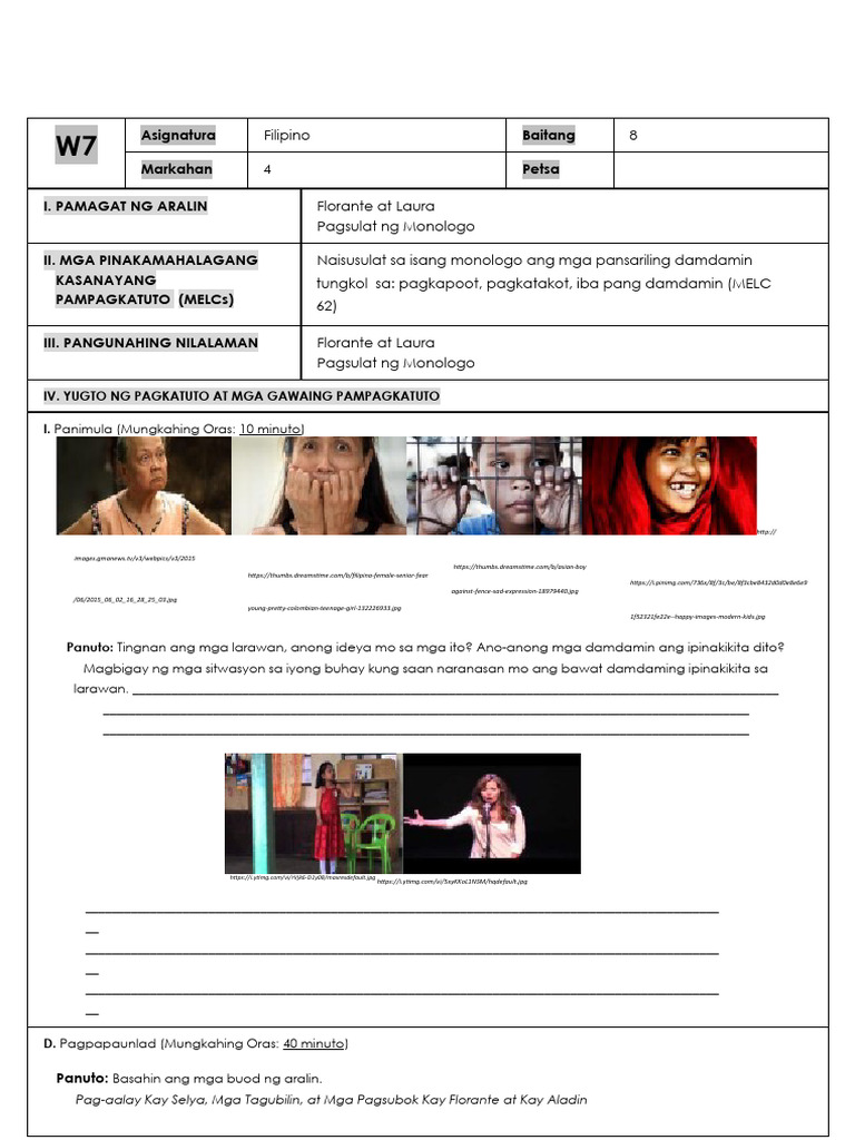 Q4 Filipino 8 Week 7 2 | PDF