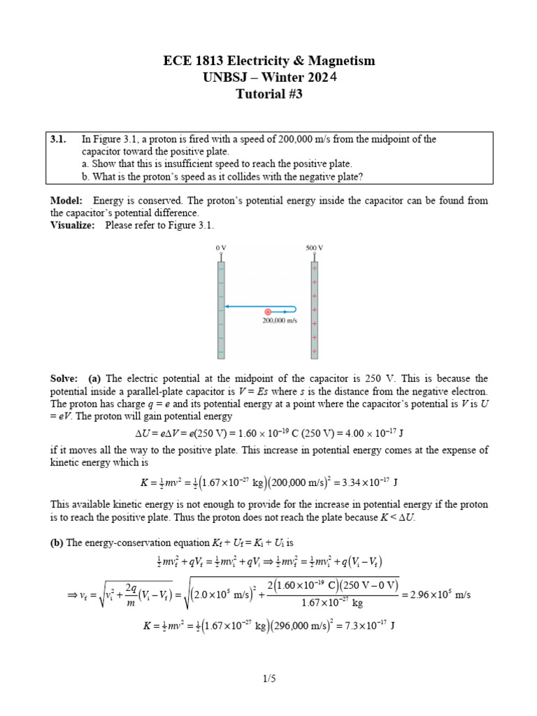Tutorial_3 | PDF | Proton | Potential Energy