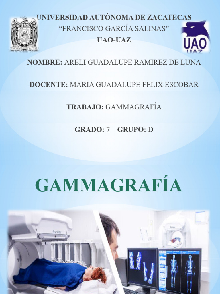 Tipos y Proceso de Gammagrafía | PDF | Implante dental | Radiología