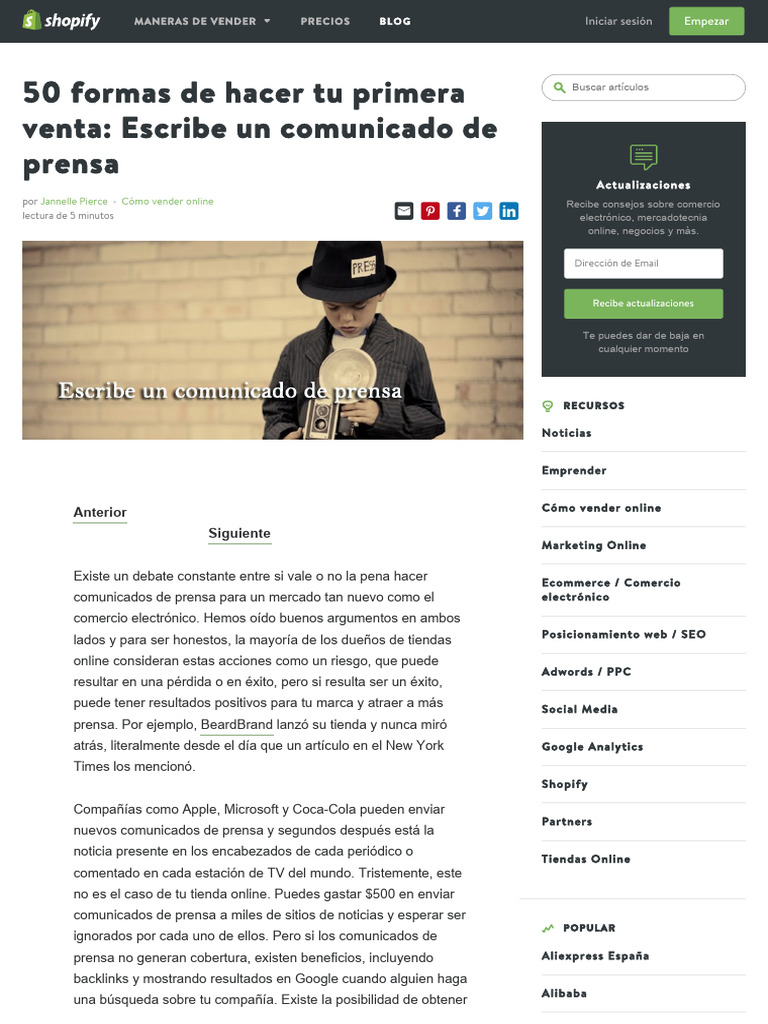 50 Formas de Hacer Tu Primera Venta | PDF | Comercio electrónico | Las ...