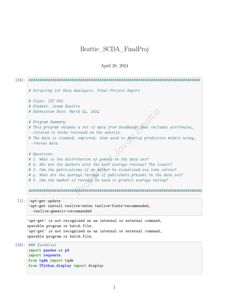 Beattie Scda Finalproj-1 | PDF