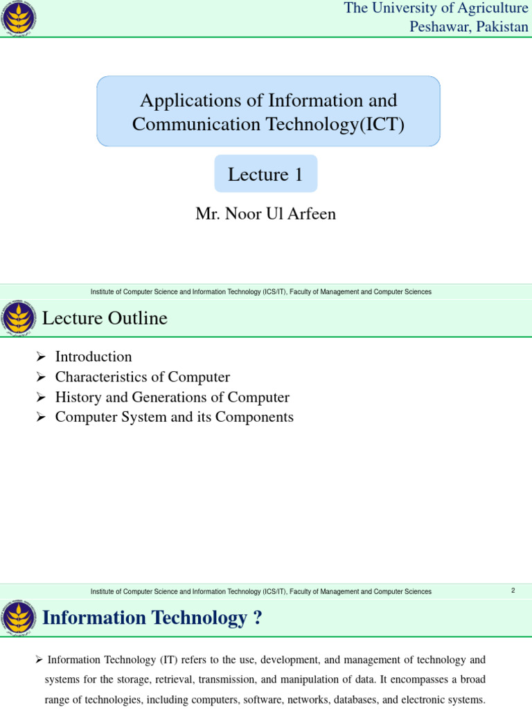 Introduction-Characteristics-History-and-Generations-Computer-System ... Introduction-Characteristics-History-and-Generations-Computer-System ...