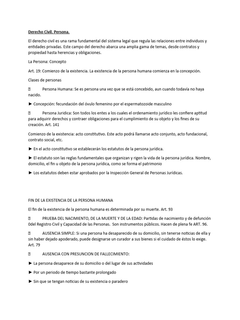 Derecho Civil | PDF | Derecho Civil (Common Law) | Ley común